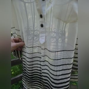 Truth | Tops | Truth Lightweight Sheer Pretty Blackwhite Resort Top ...